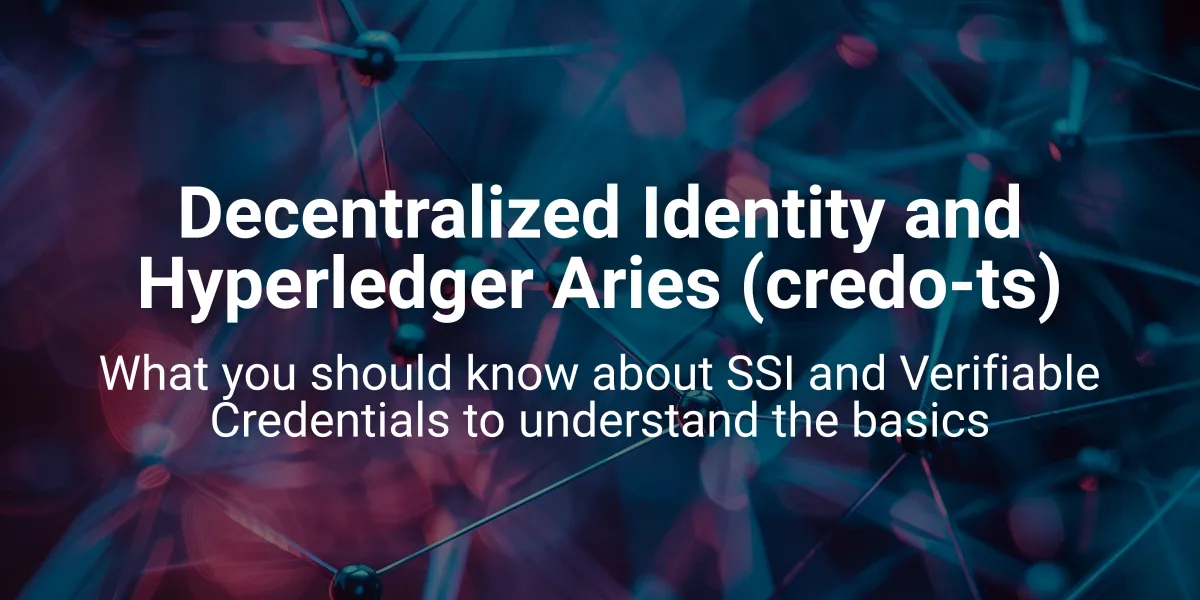 Decentralized Identity and Hyperledger Aries (credo-ts) | ChainLaunch - KFS
